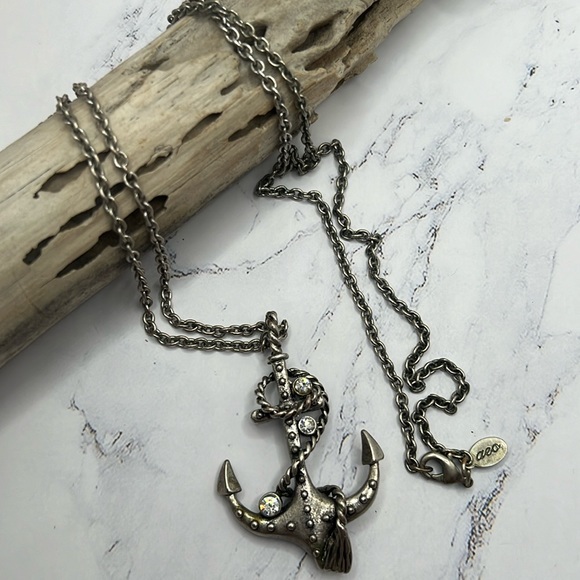 American Eagle Outfitters | Jewelry | Aeo Nautical Anchor Necklace ...